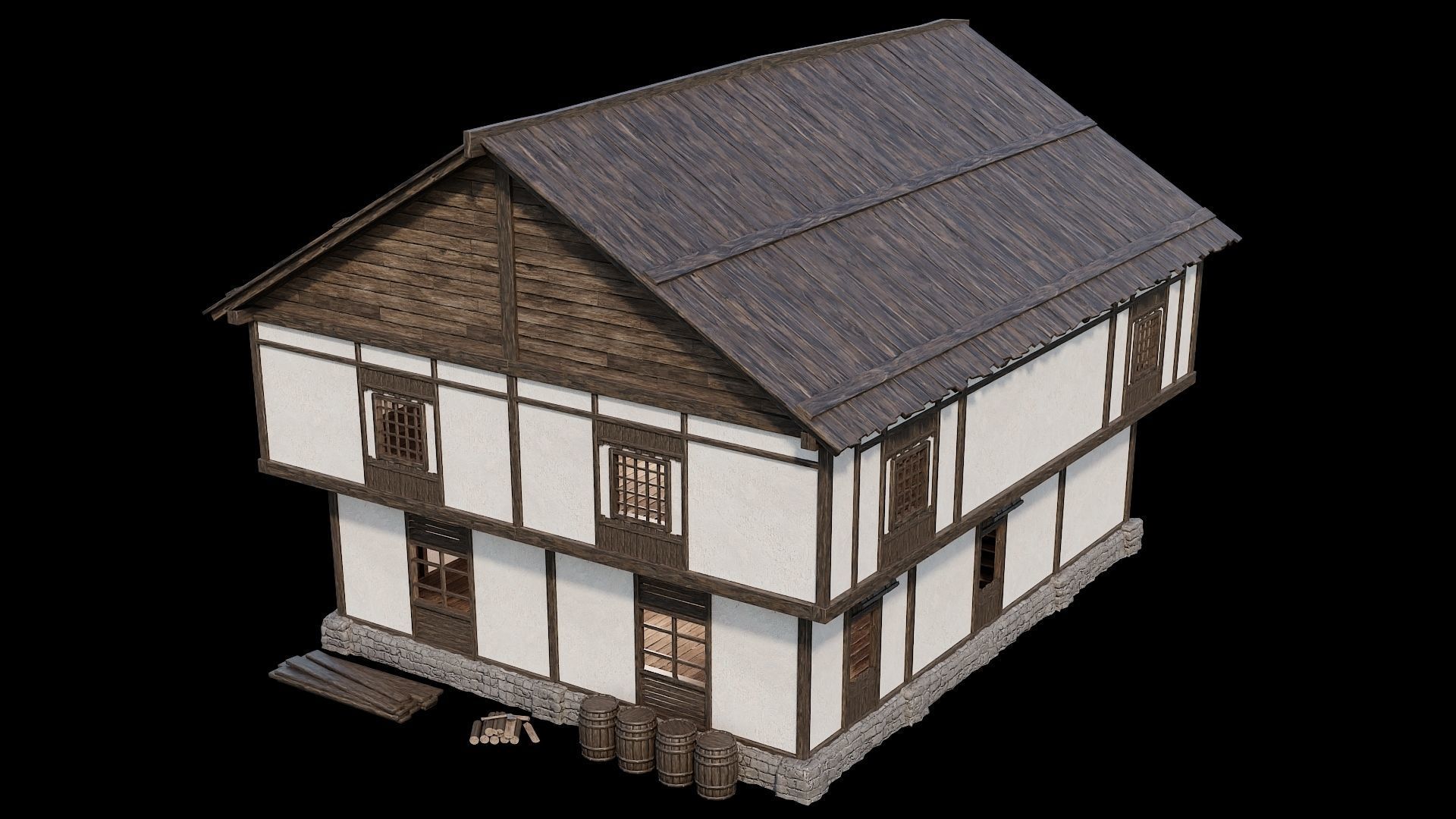 3D model Medieval Village Pack 01 - 3 Assets - 4K Textures Game Ready ...