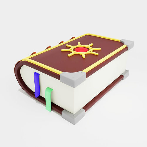 3D model Low poly magic fantasy book VR / AR / low-poly | CGTrader