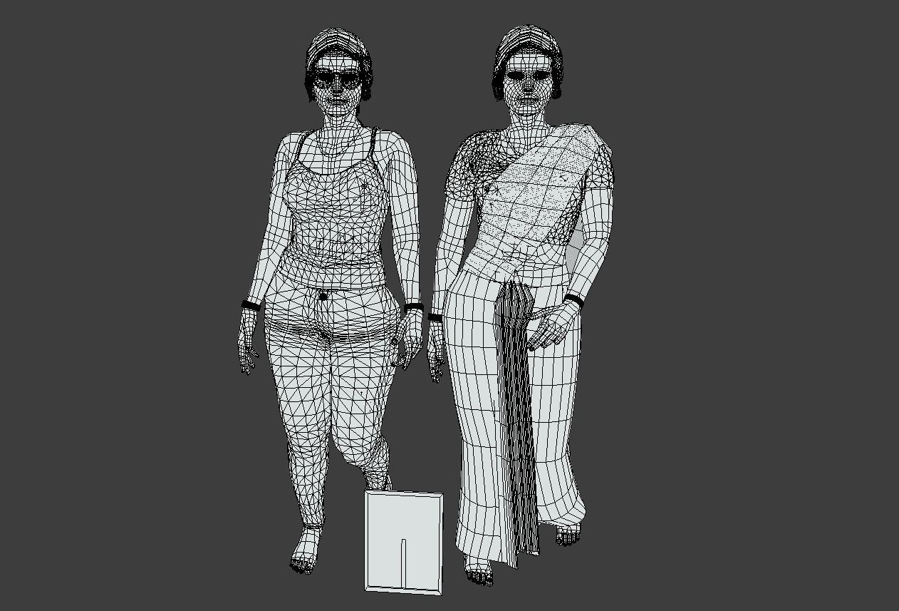 Indian Women ROHINI AX08OM Indian Female model 3D model | CGTrader