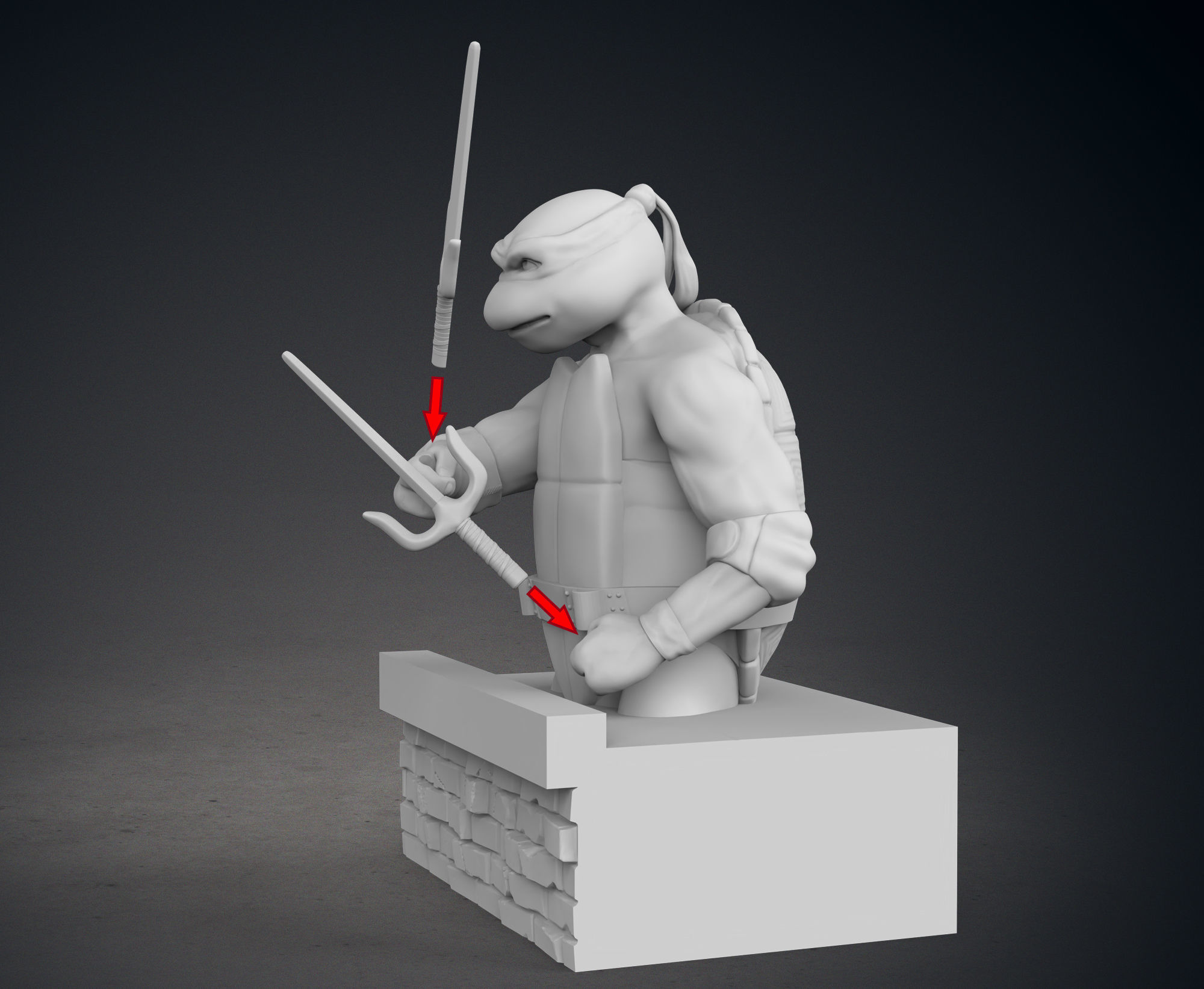 TMNT Pack 3D model 3D printable | CGTrader