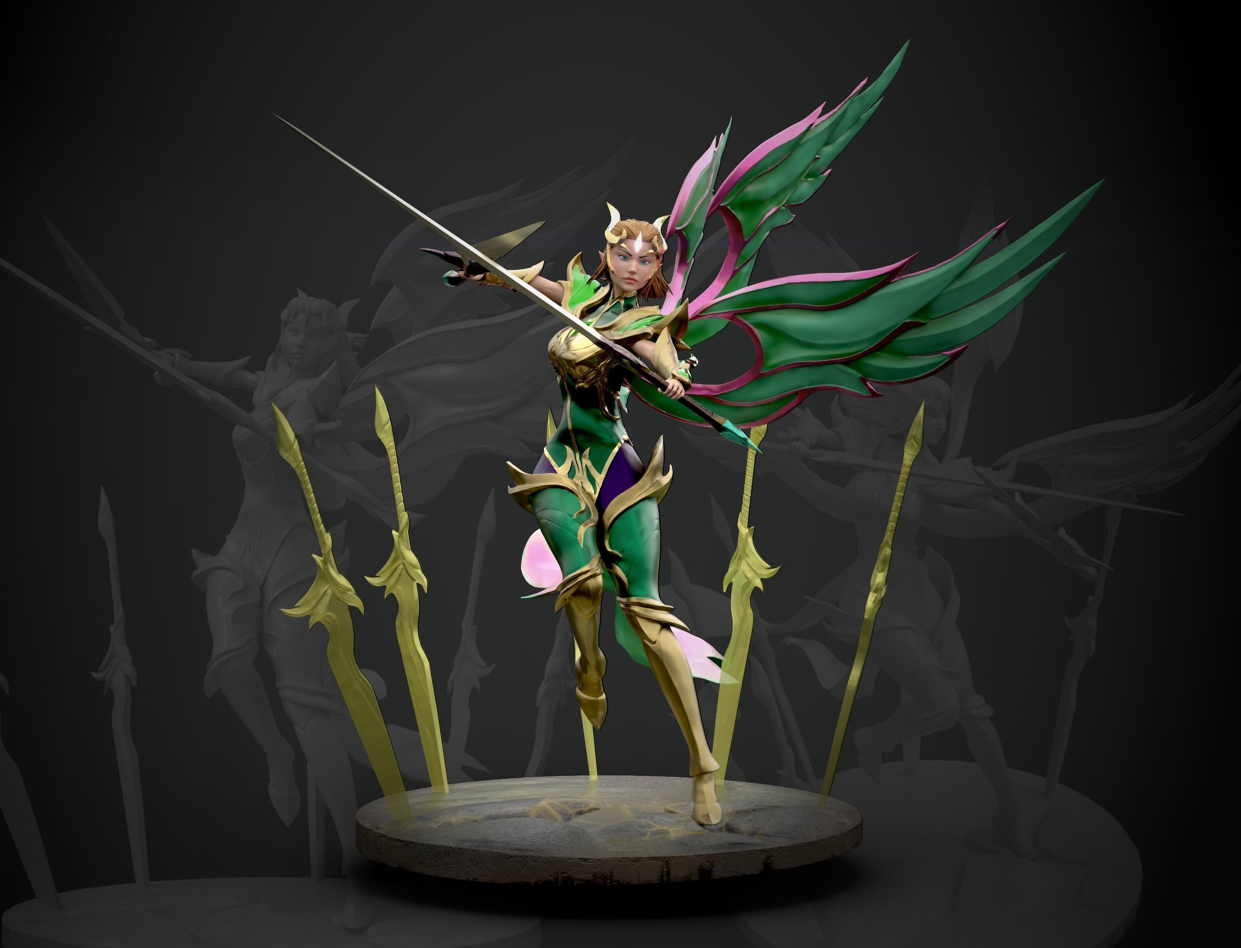 Viridian Kayle - 3D Print model - Fanart 3D model 3D printable | CGTrader