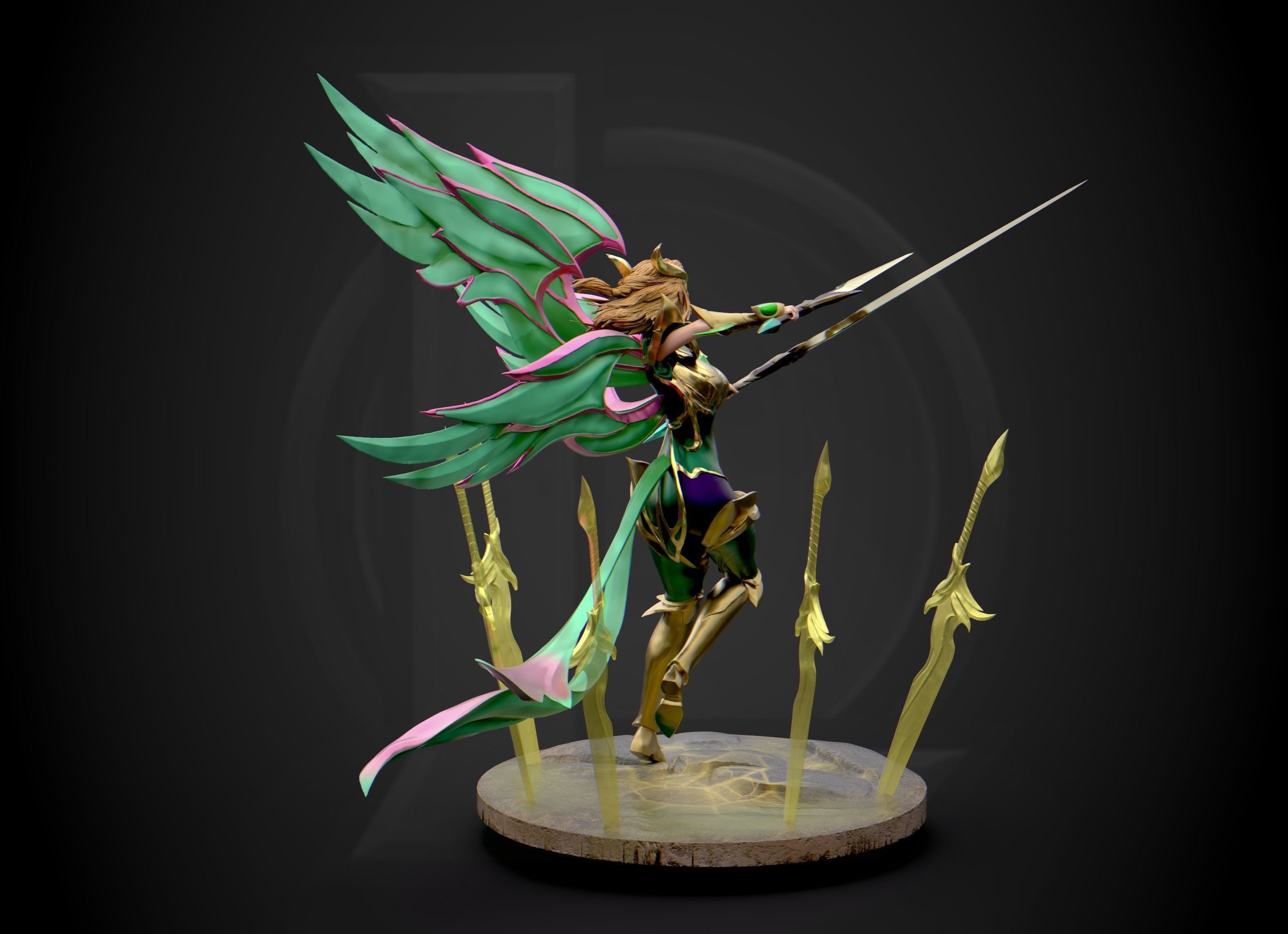 Viridian Kayle - 3D Print model - Fanart 3D model 3D printable | CGTrader