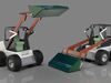 Skid-steer Front Loader 3D model animated | CGTrader