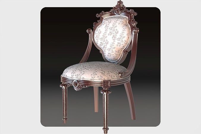 Carved chair for cnc 12 3D model | CGTrader
