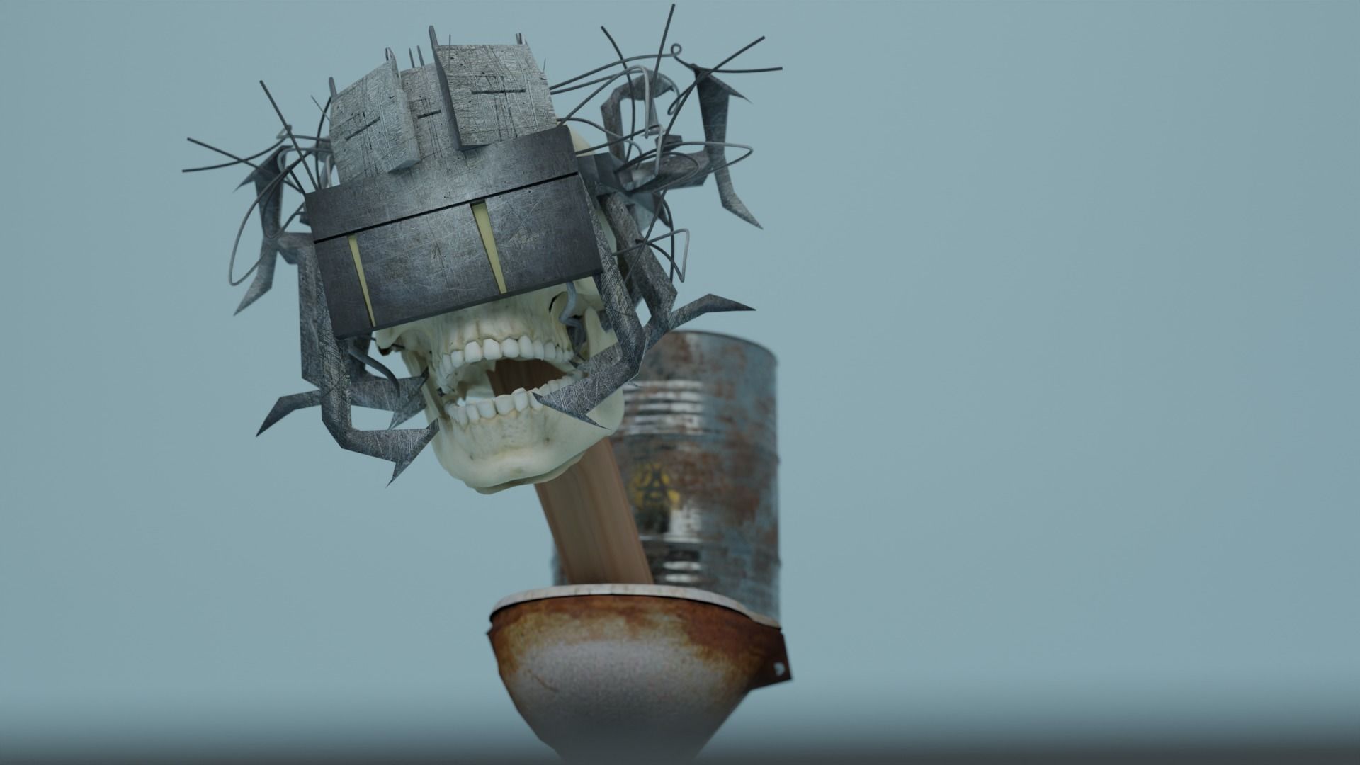 Skibidi toilet Skeleton Toilet 3D model rigged | CGTrader