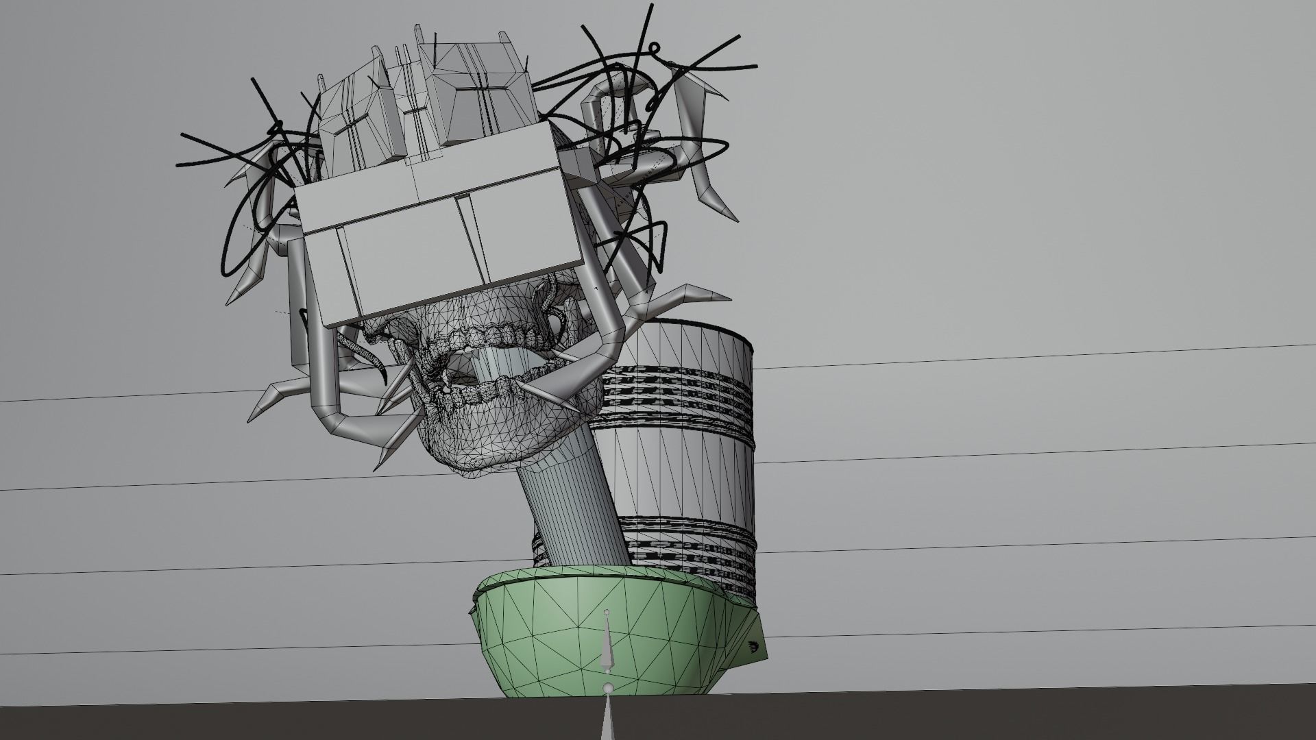 Skibidi toilet Skeleton Toilet 3D model rigged | CGTrader