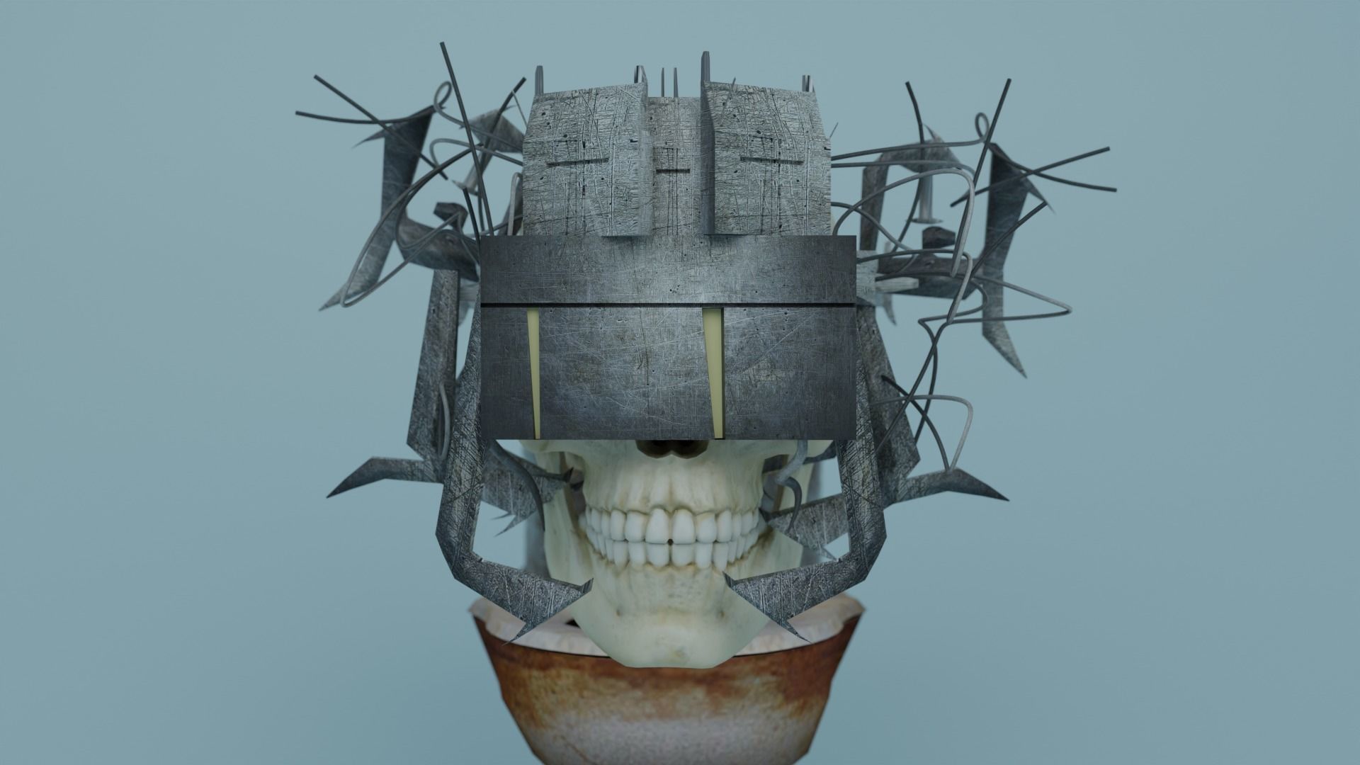 Skibidi toilet Skeleton Toilet 3D model rigged | CGTrader