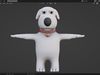 3D model Brian Griffin 3D Dog Model from Family Guy VR / AR / low-poly ...