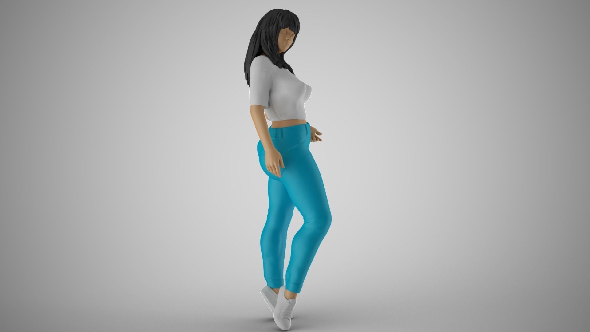 Teasing Girl 3D model 3D printable | CGTrader