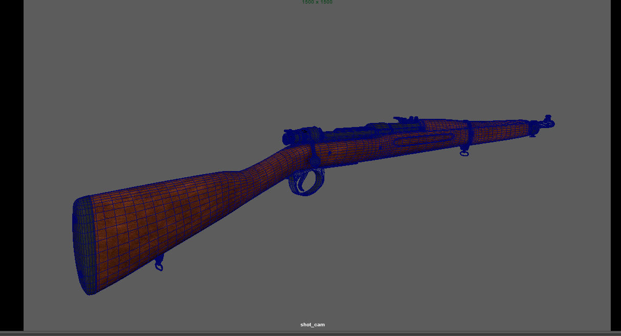 3D model Springfield M 1903 Bolt Action Rifle LowPoly Firearm 3D Model ...