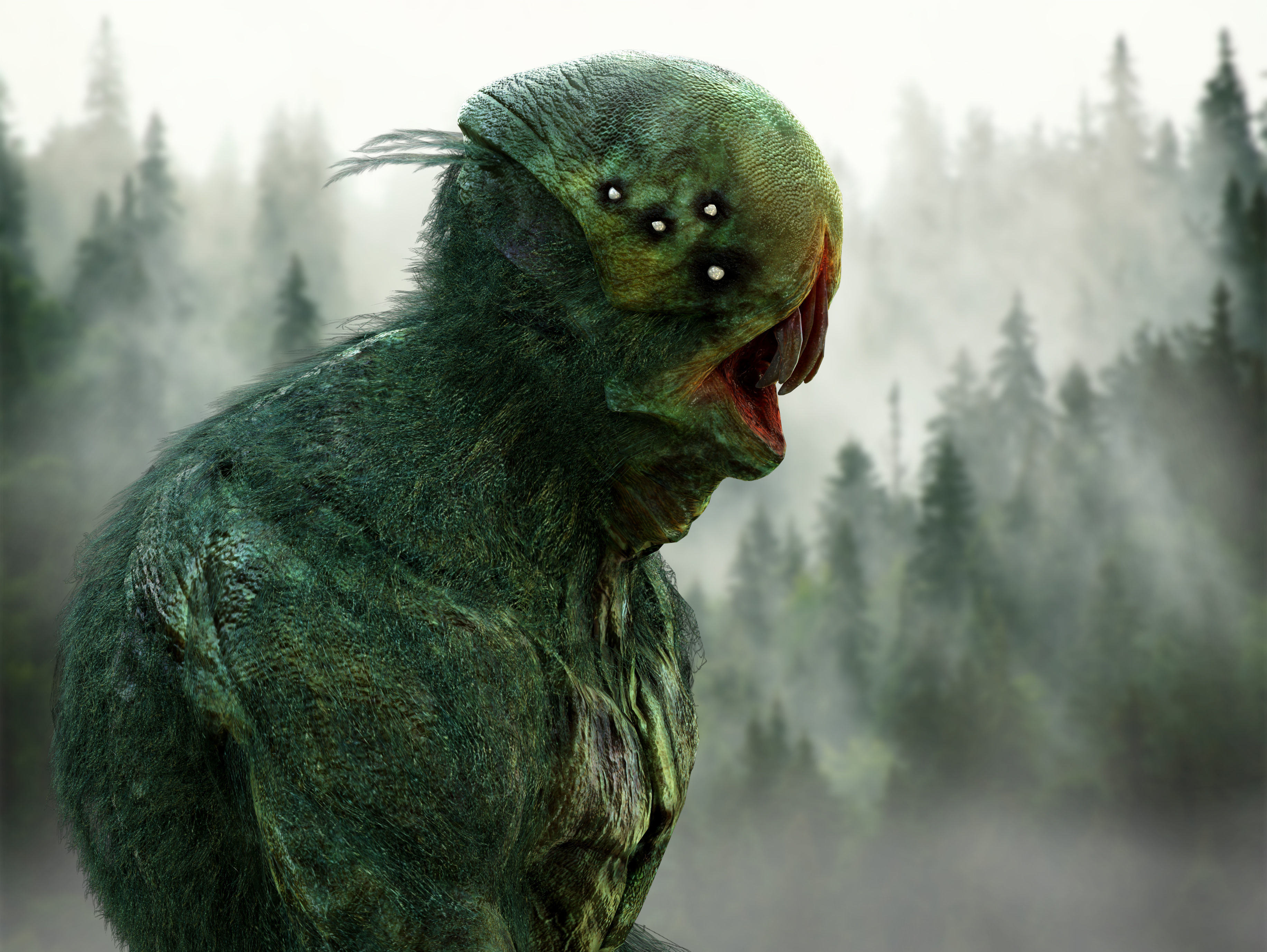 3D model Forest Beast VR / AR / low-poly | CGTrader