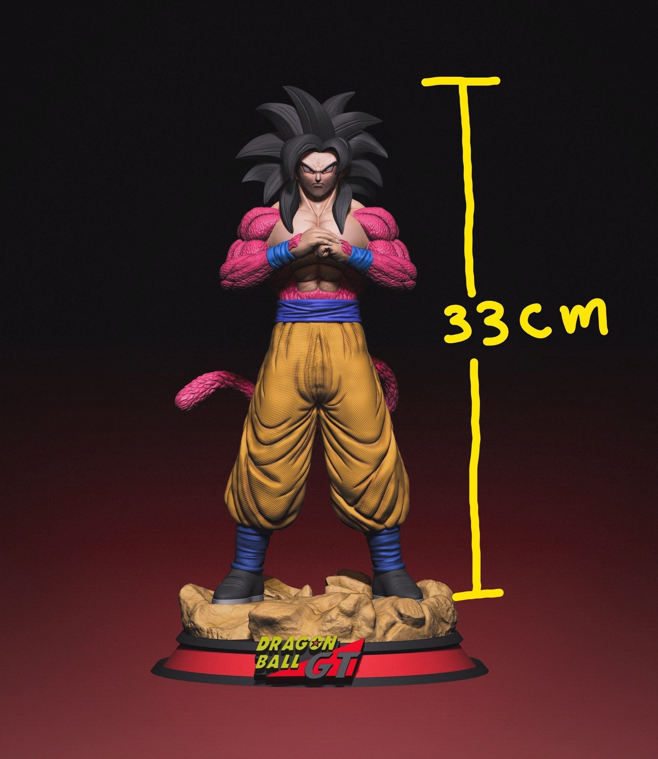 GOKU SSJ4 3D model 3D printable | CGTrader