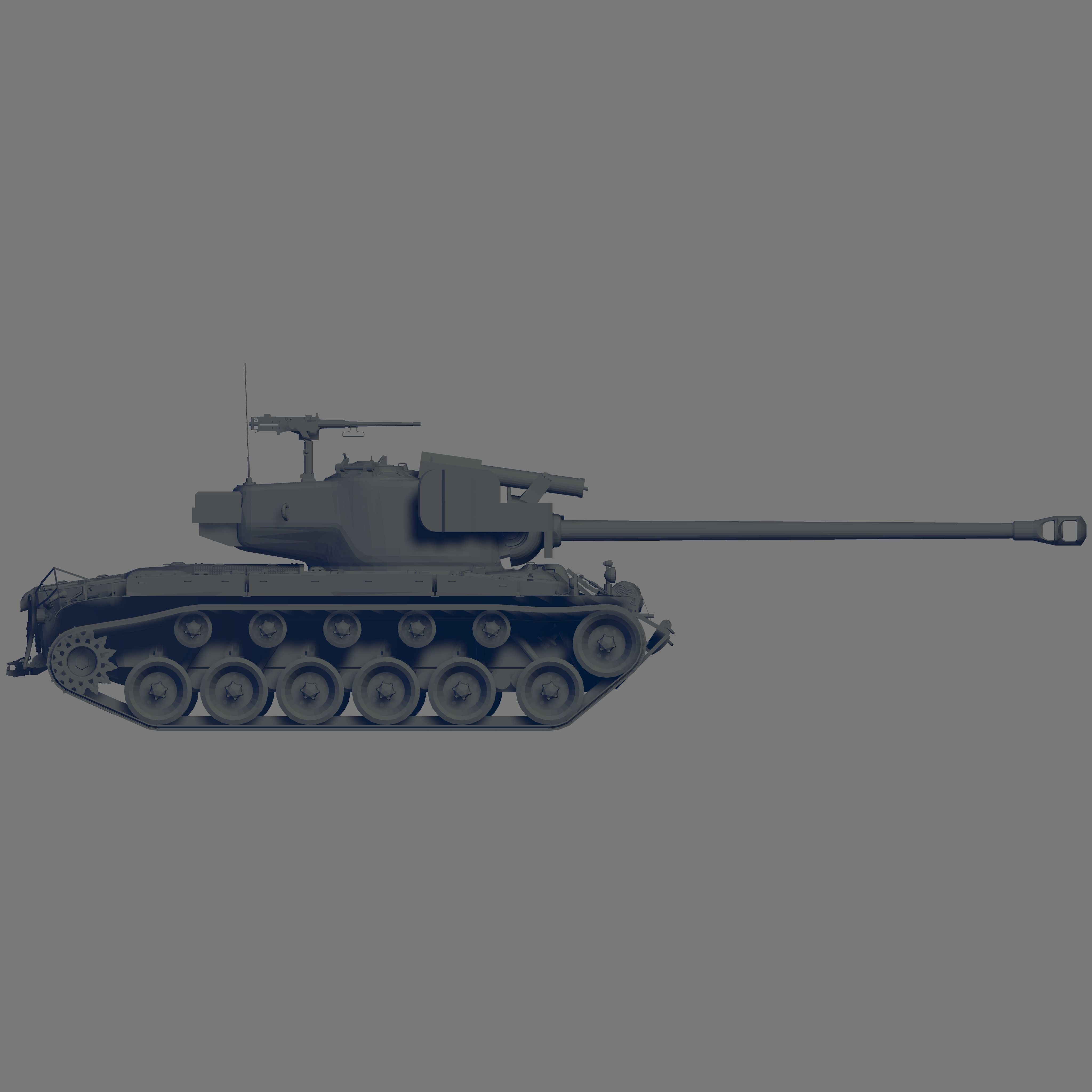 T26E1-1 3D model | CGTrader