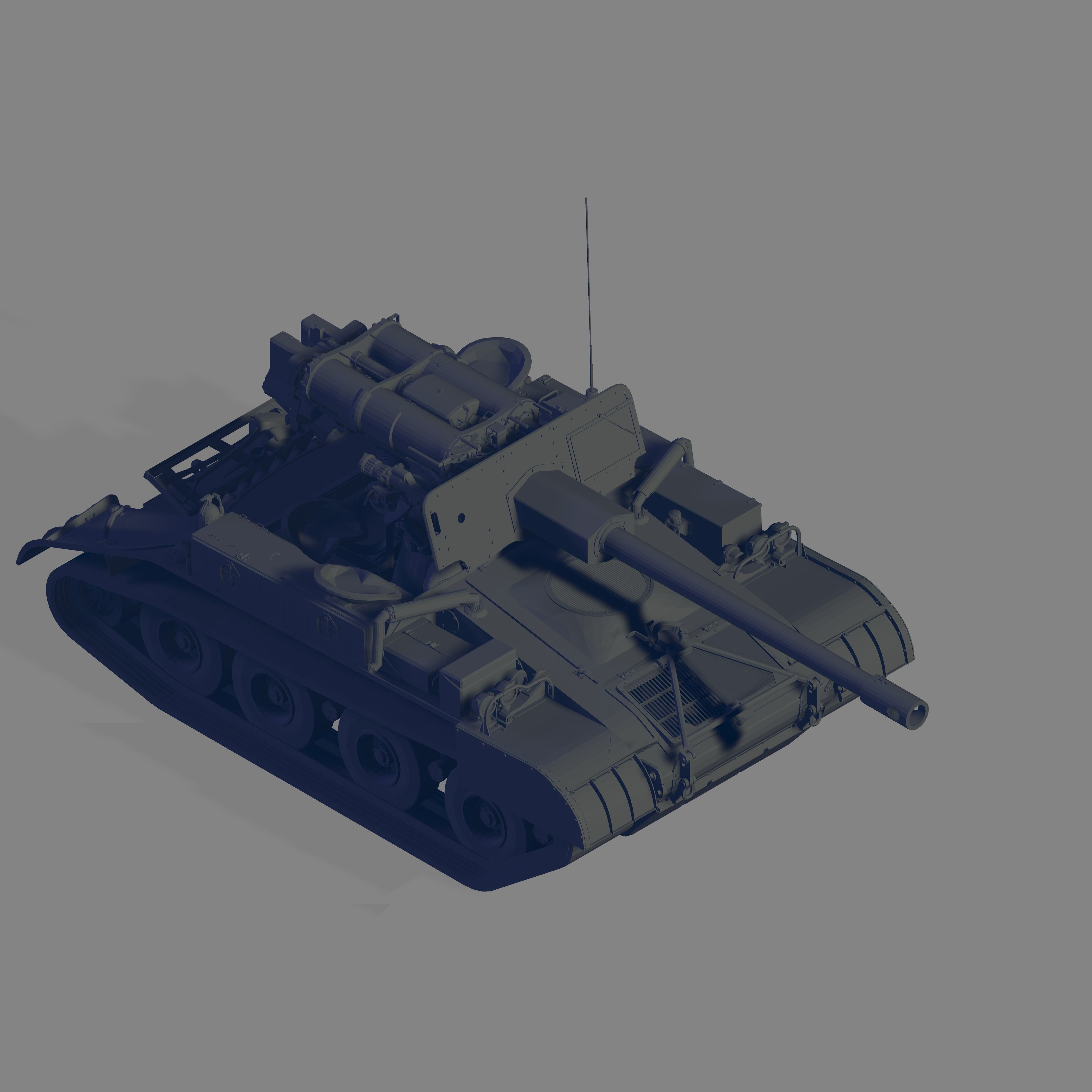 M56 Tank 3D model | CGTrader