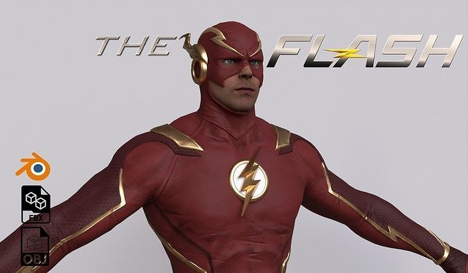 The Flash Rigged 3D Asset - Injustice 3D model rigged | CGTrader