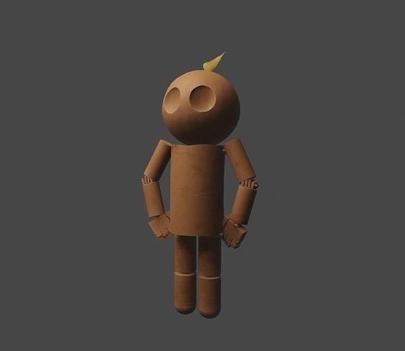 3D model wooden dummy VR / AR / low-poly | CGTrader