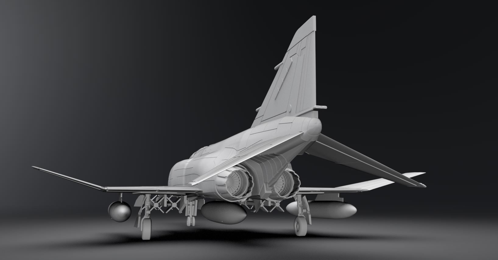 F4 Phantom Scale model 3D model 3D printable | CGTrader
