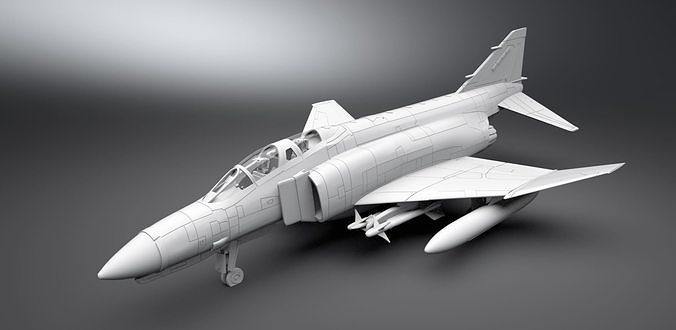 F4 Phantom Scale model 3D model 3D printable | CGTrader