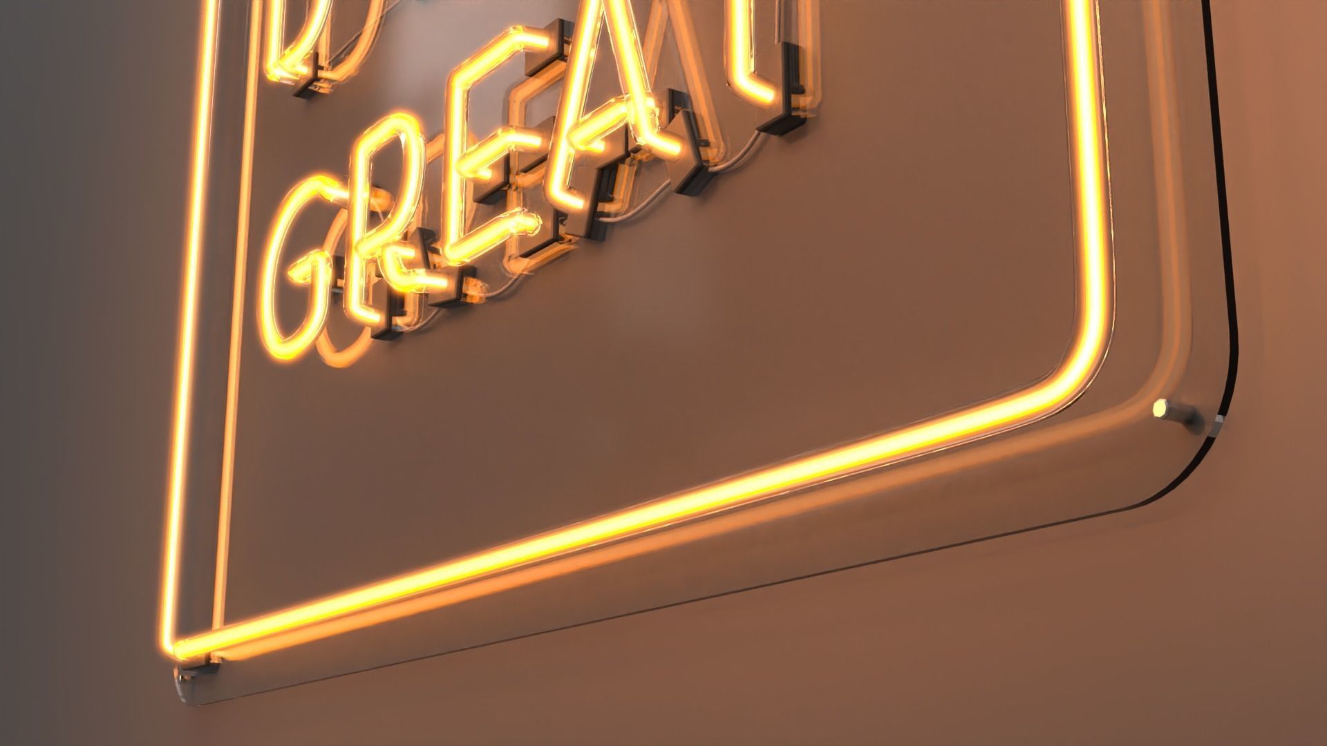 You Are Doing Great - Neon Sign 3D model | CGTrader