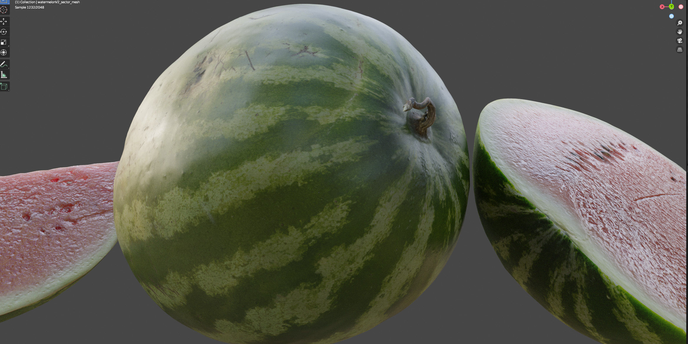 4k Watermelon 3D model | CGTrader