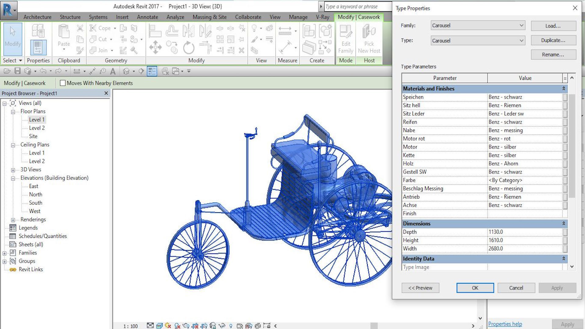 Wheelchair Revit family 3D model | CGTrader