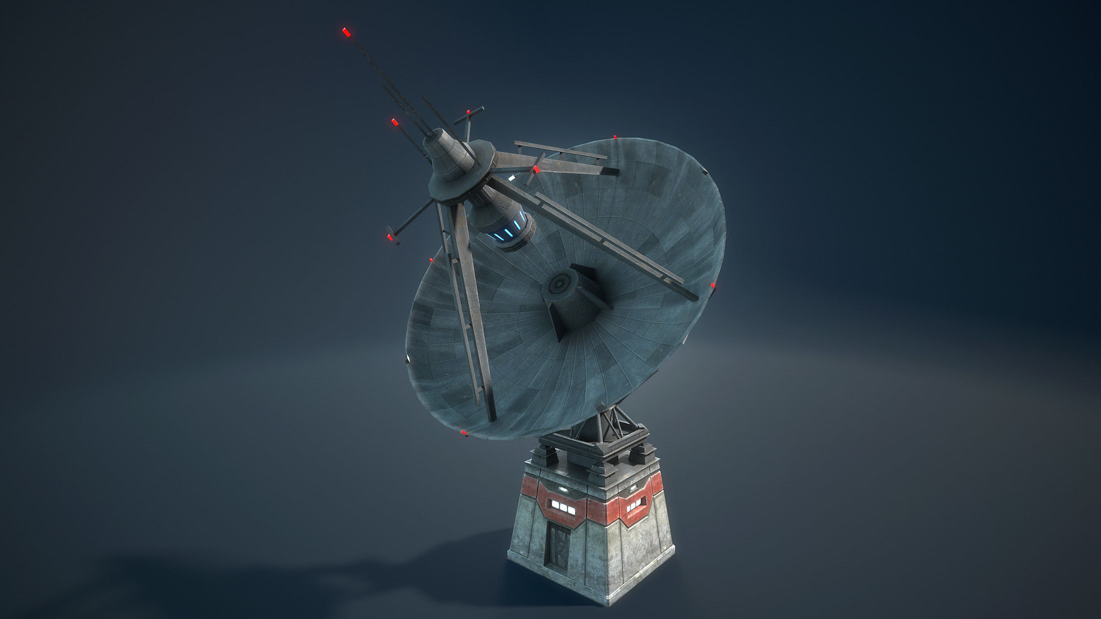3D model Radar Antenna Game Low-Poly VR / AR / low-poly | CGTrader