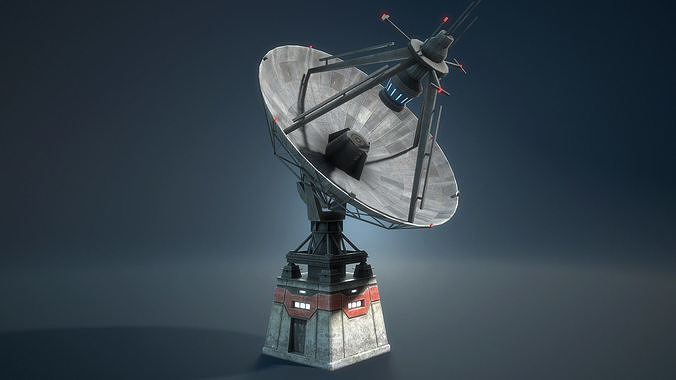 3D model Radar Antenna Game Low-Poly VR / AR / low-poly | CGTrader