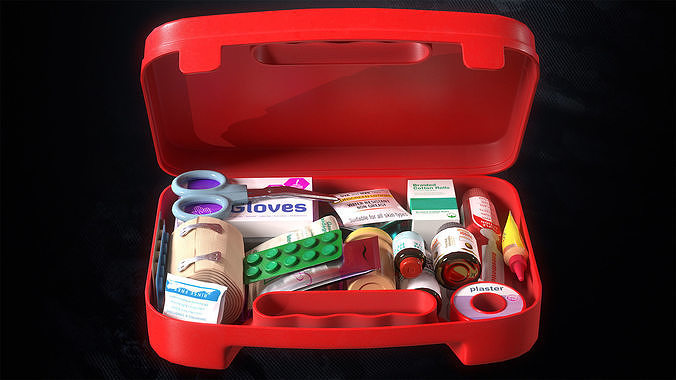 3D model First Aid Kit VR / AR / low-poly | CGTrader