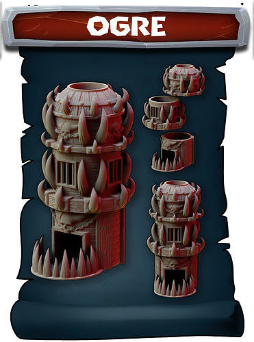 Ogre tower 3D model 3D printable | CGTrader