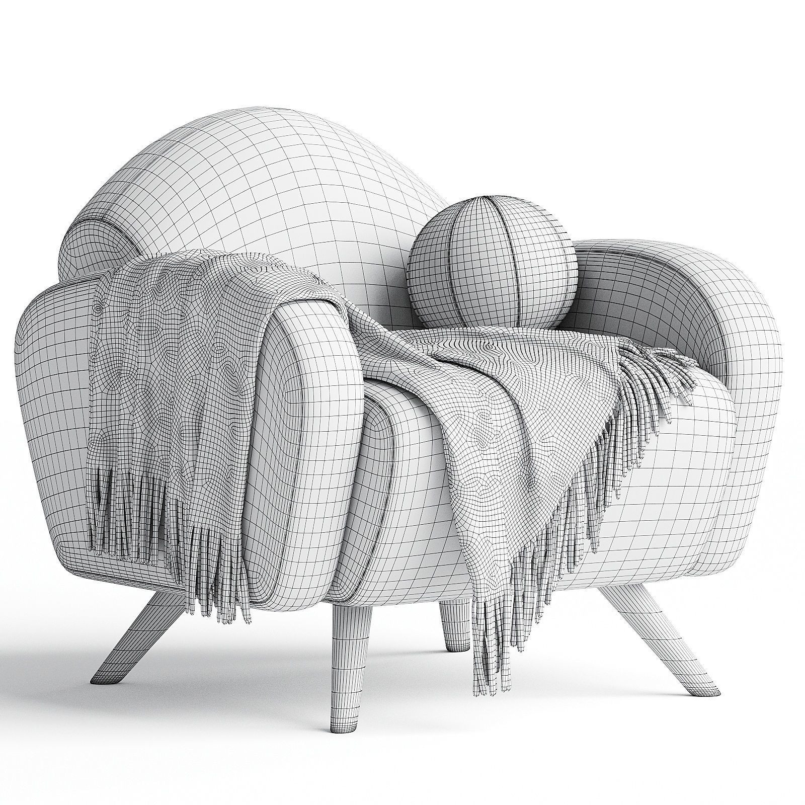 Wendy Armchair 3D model | CGTrader