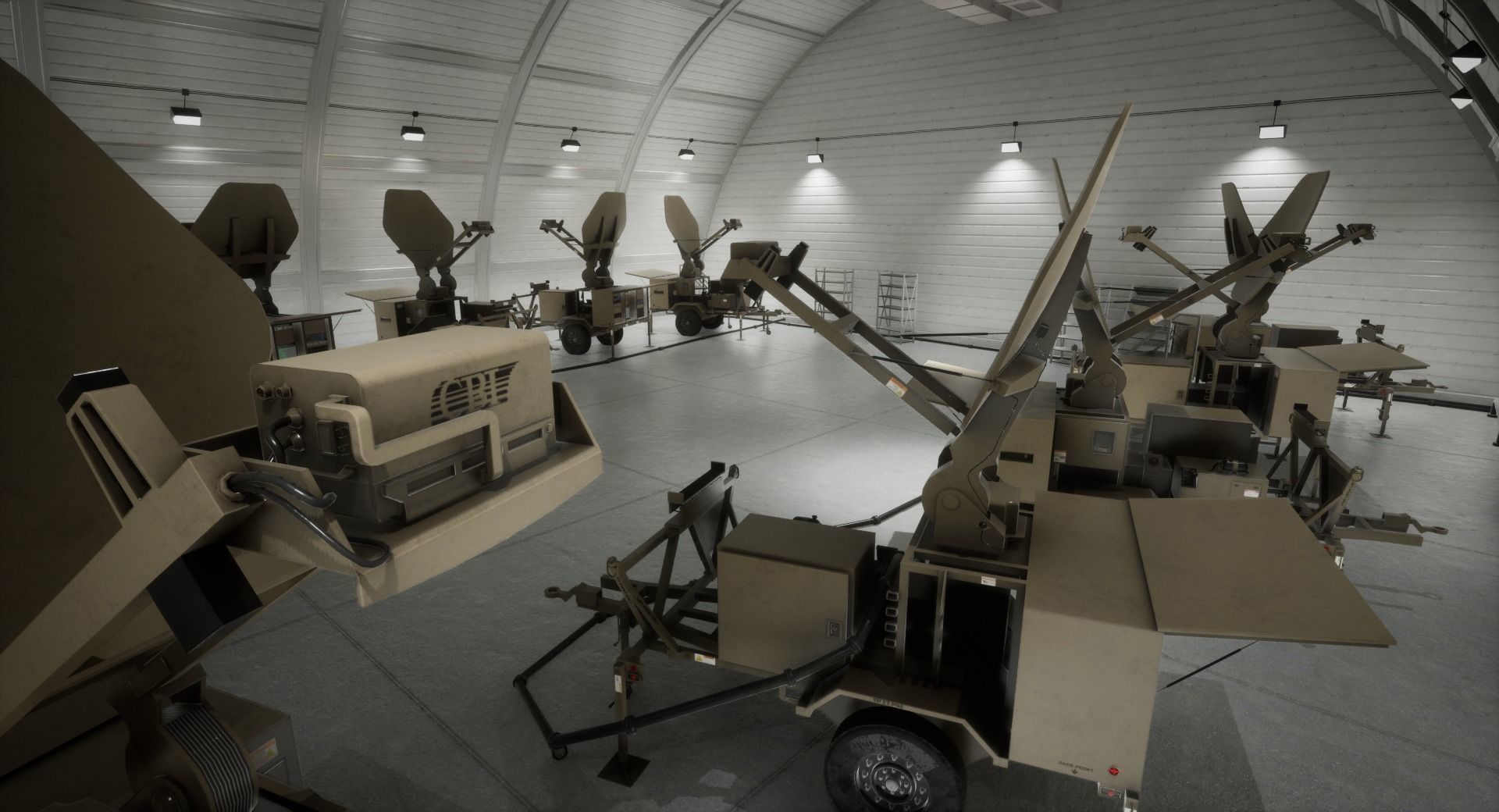 3D model Military Satcom Transportable Terminal VR / AR / low-poly ...