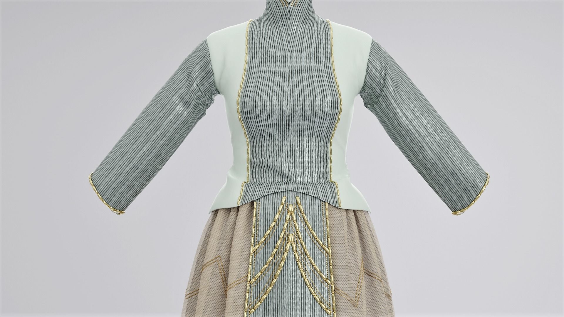 Hanfu Cheongsam clothes 3D model 3D model | CGTrader