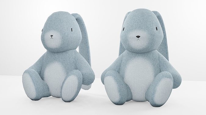3D model Bunny Plush VR / AR / low-poly | CGTrader