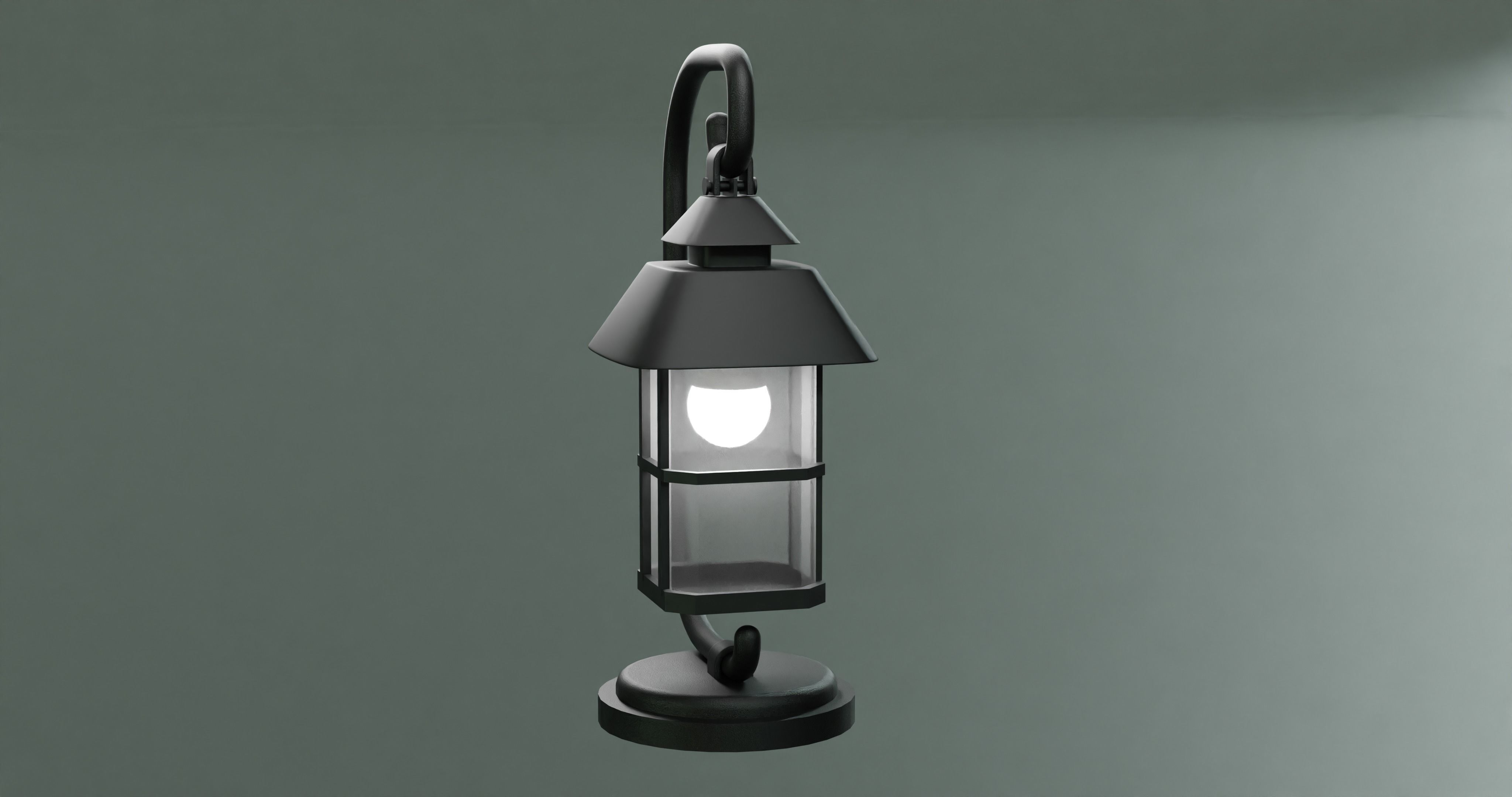 3D model Road Side Street Metal lamp Light VR / AR / low-poly | CGTrader