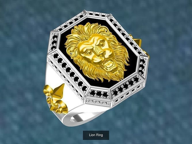 Lion Rings Collection 3D printable | CGTrader