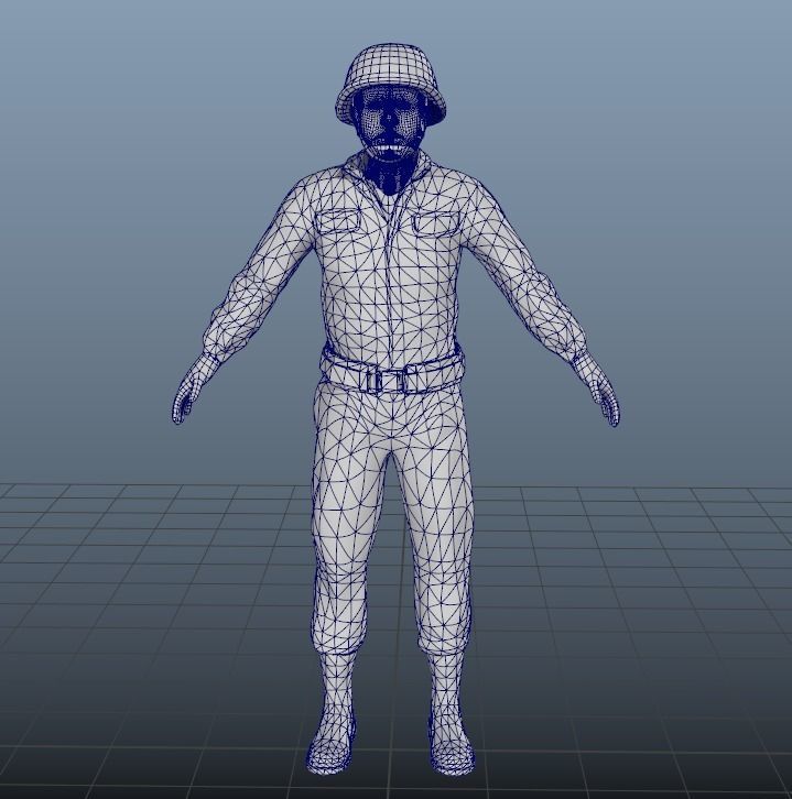 INDIAN ARMY CHARACTER 1 3D model rigged | CGTrader