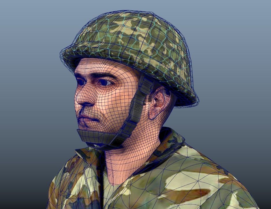 INDIAN ARMY CHARACTER 1 3D model rigged | CGTrader