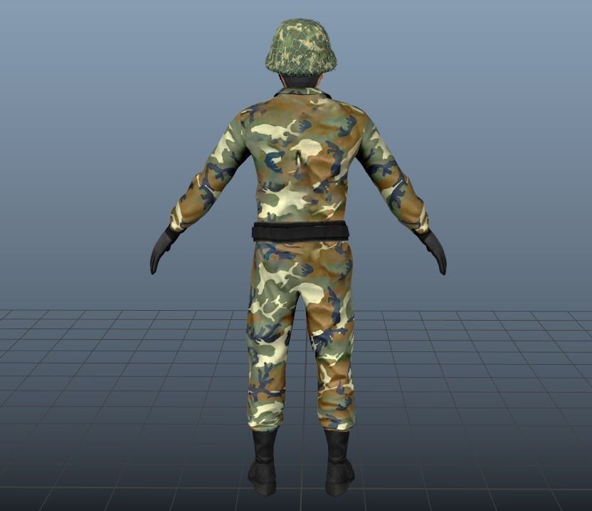 INDIAN ARMY CHARACTER 1 3D model rigged | CGTrader