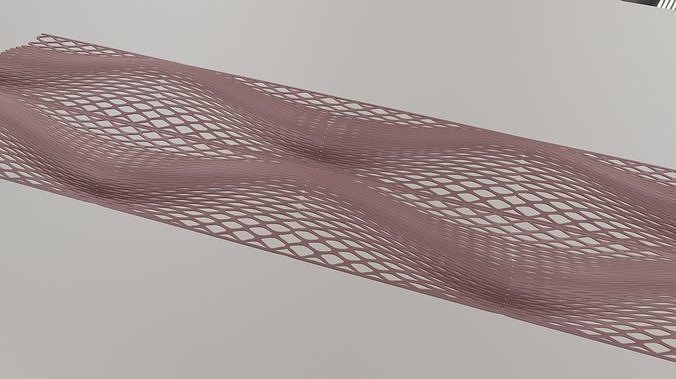Woven wall panel decoration 3D model 3D printable | CGTrader