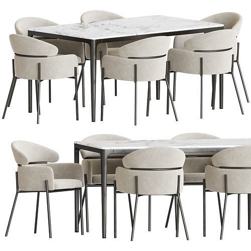 Dining Set 171 3D model | CGTrader