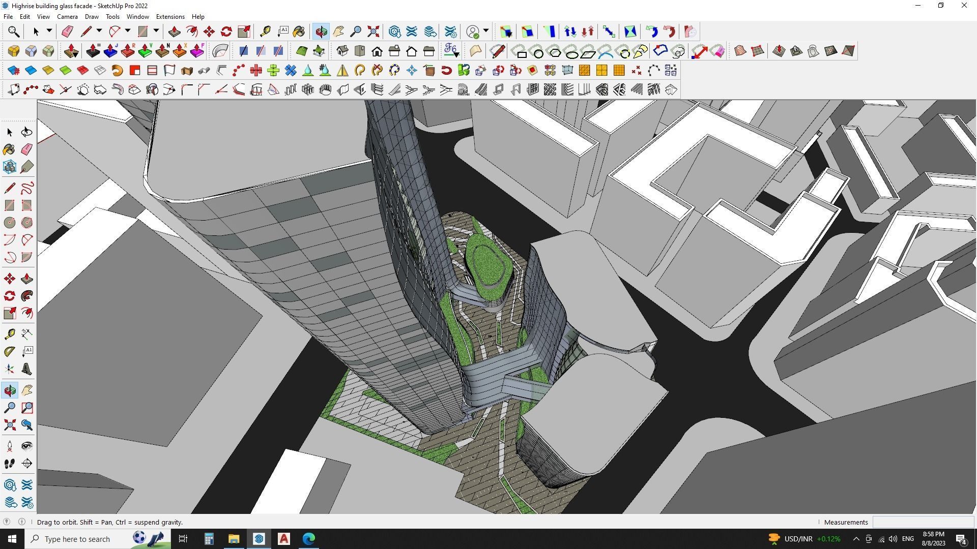 high rise building sketchup 3D model | CGTrader