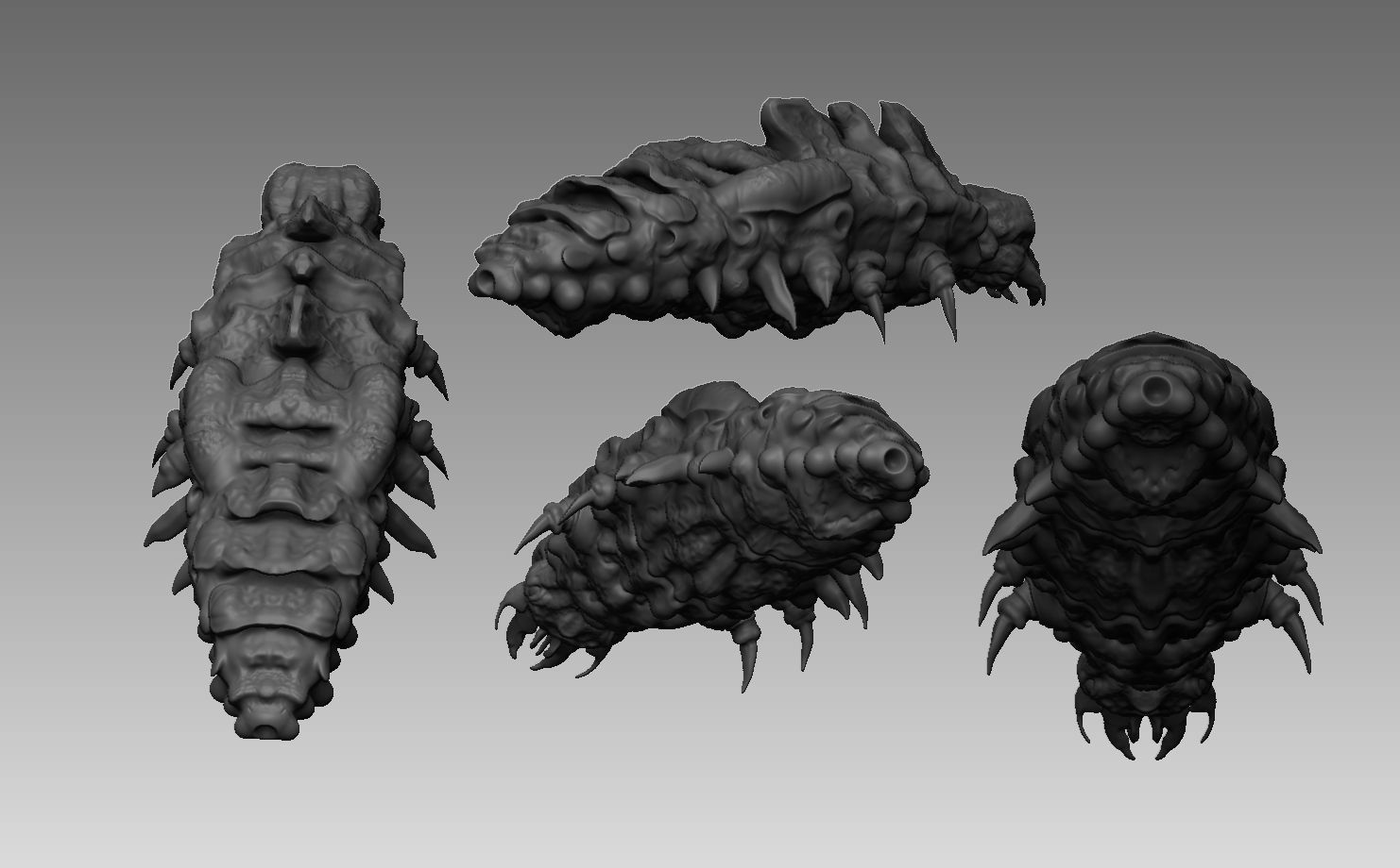 Alien Larva Highpoly Character 3D model | CGTrader