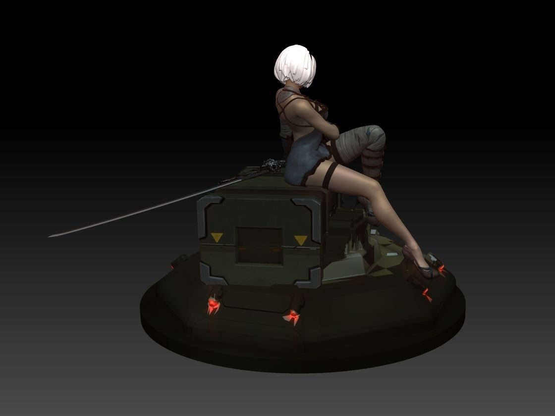 2b - Nier Automata 3D Print 3D 3D model | CGTrader