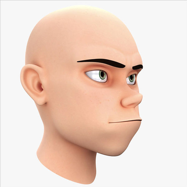 Anime Cartoon Head 3D model | CGTrader