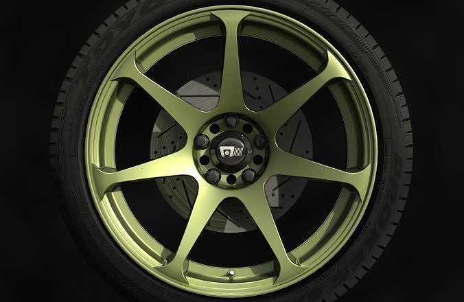 3D model Motegi MR154 Battle Wheels - Game Ready - Textured Materials ...
