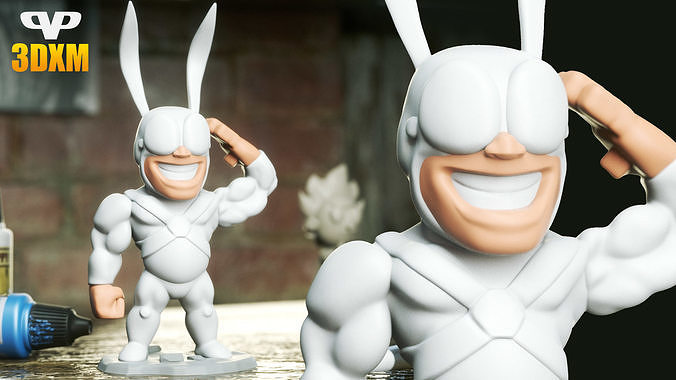 Arthur The Tick Chibi STL for 3D Printing ChibiSTL 3DXM 3D model 3D ...