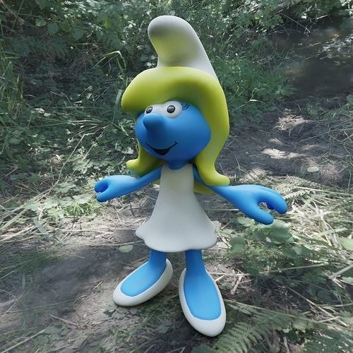 3D model Smurfette VR / AR / low-poly | CGTrader