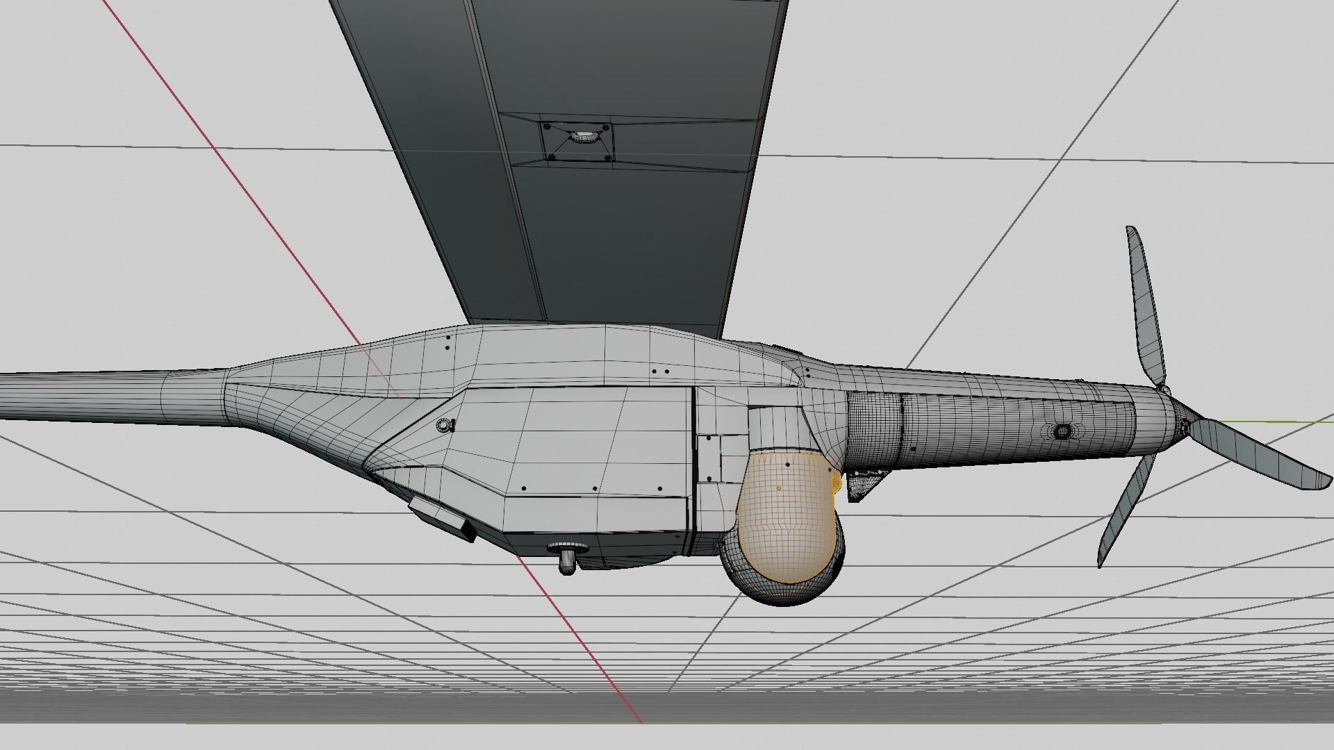 Drone FlyEye 3D model animated | CGTrader