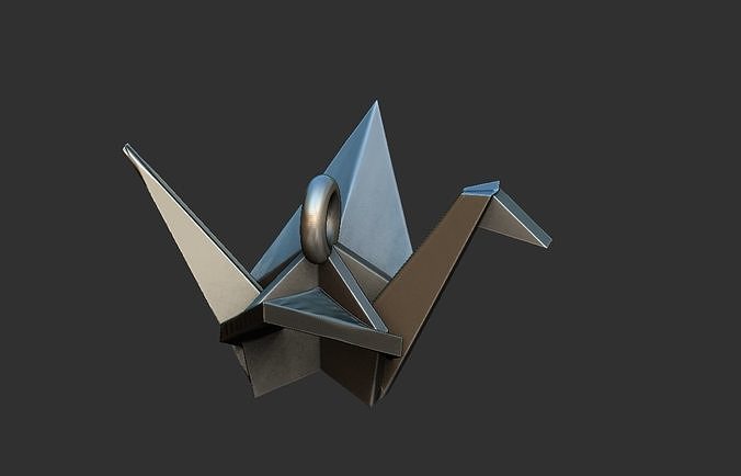 Tsuru Origami 3D model 3D printable | CGTrader