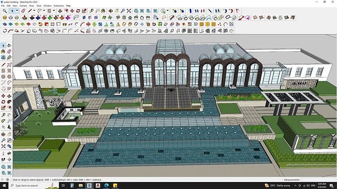 3D architecture model of university library building 3D model | CGTrader